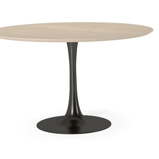 Table de salle à manger Bendy armature métal noir avec plateau de table ...