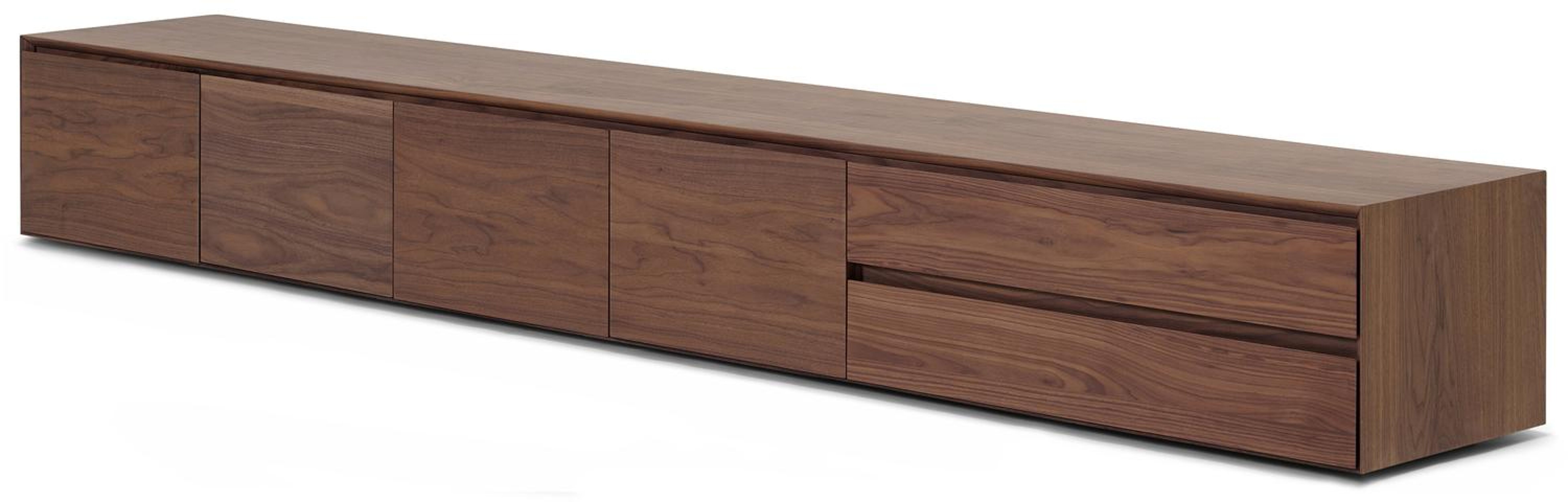 Arno tv-meubel in walnoot 245 x 45 cm