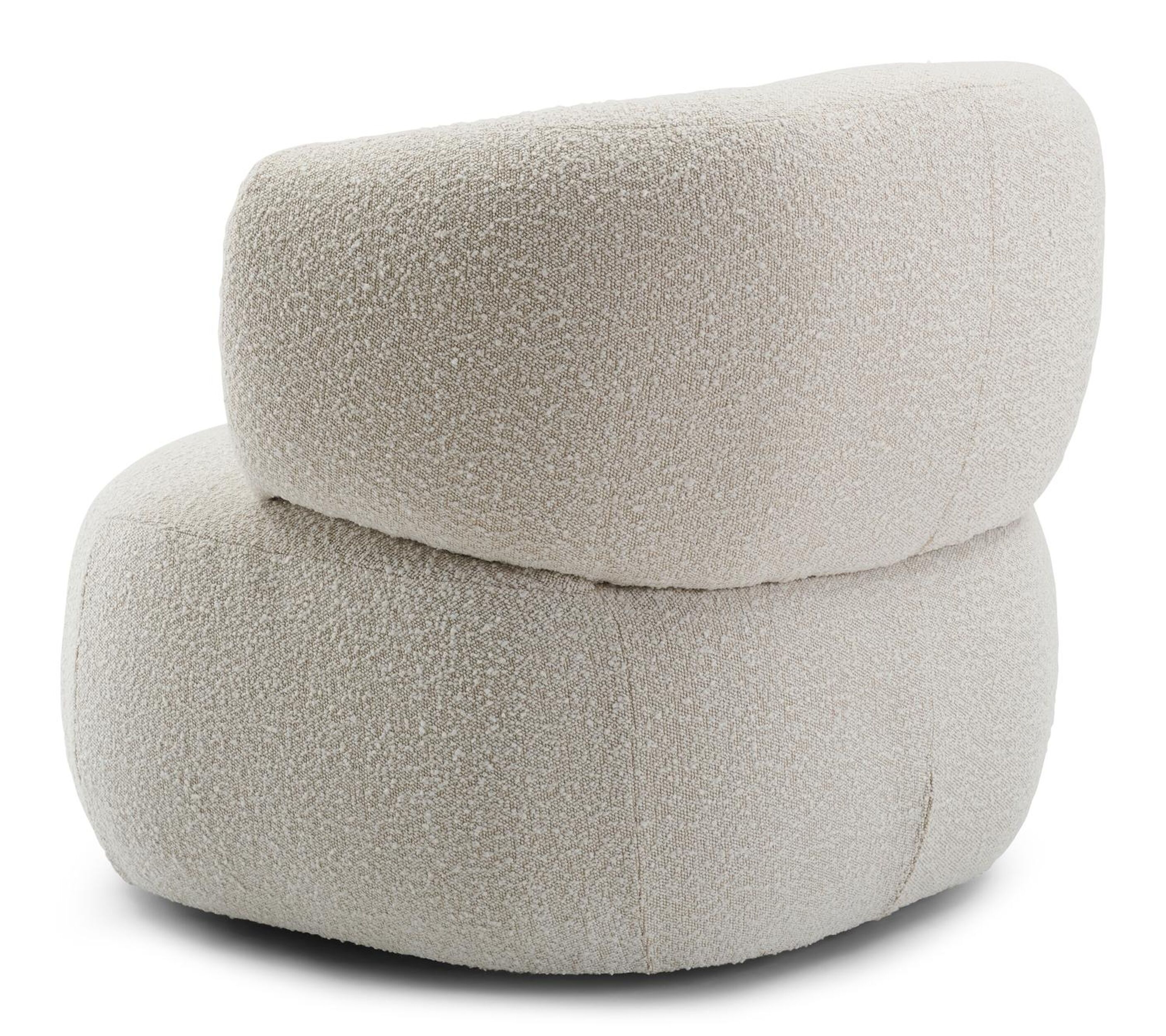 Fauteuil Bomba en Ritmo tissu Pearl