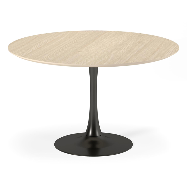 Table de salle à manger Bendy armature métal noir avec plateau de table ...