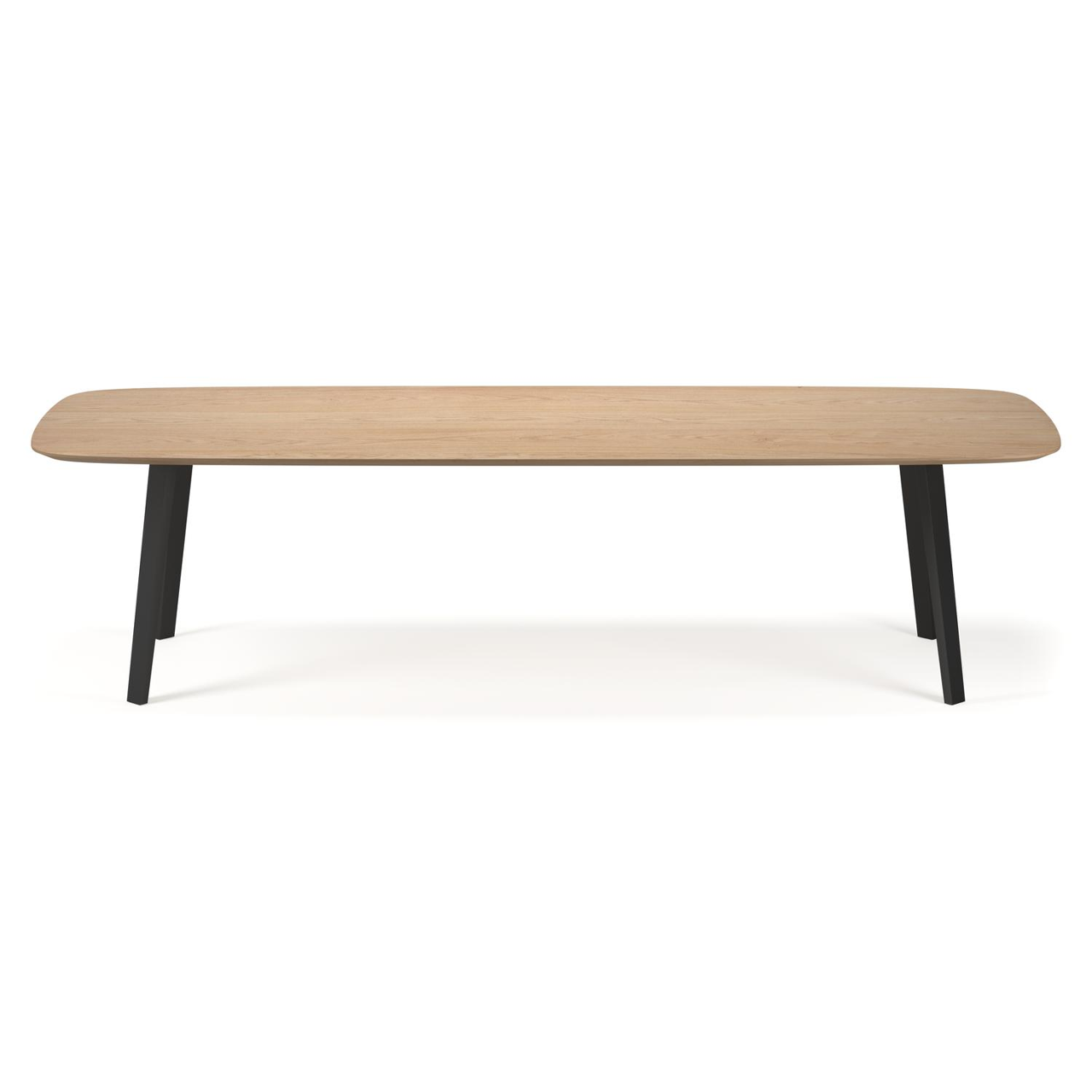 Table de salle à manger Clino armature en métal noir avec plateau ...